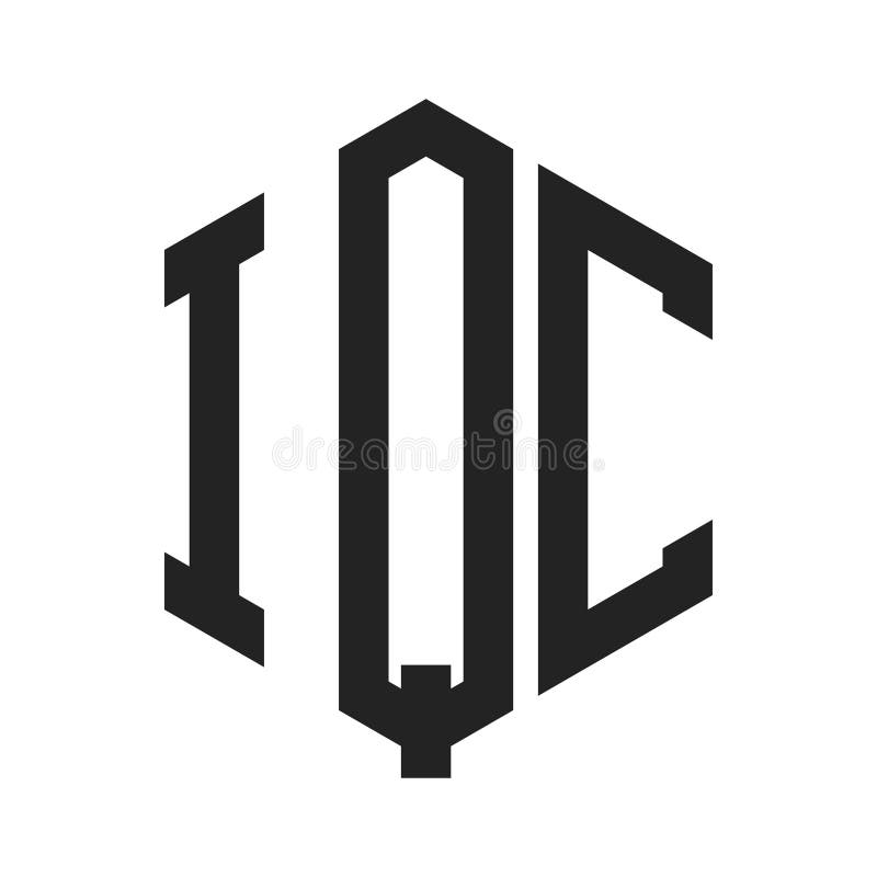 IQC Logo Design. Initial Letter IQC Monogram Logo Using Hexagon Shape ...