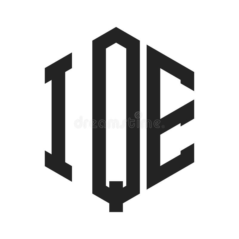 IQE Logo Design. Initial Letter IQE Monogram Logo Using Hexagon Shape ...