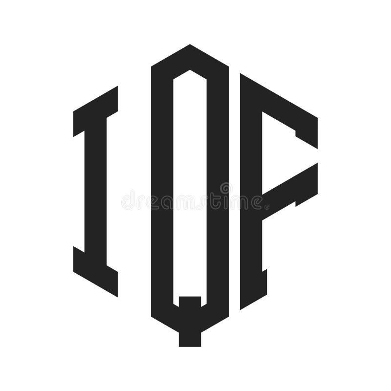 IQF Logo Design. Initial Letter IQF Monogram Logo Using Hexagon Shape ...