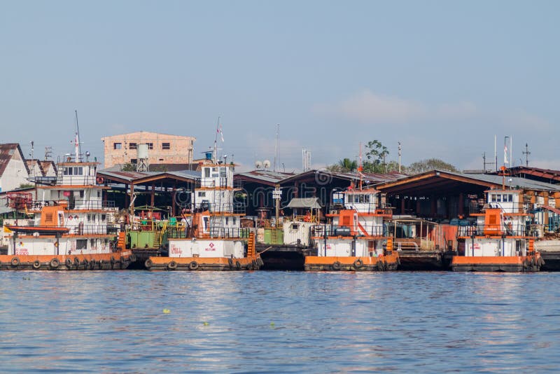 Port in Iquitos, Peru editorial photo. Image of tropical - 131784081