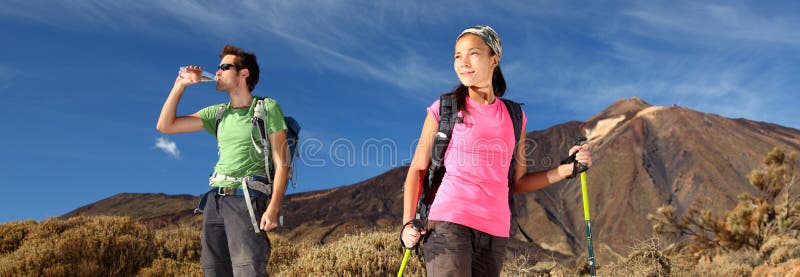 Ir de excursión panorama foto de archivo. Imagen de bandera - 16418086