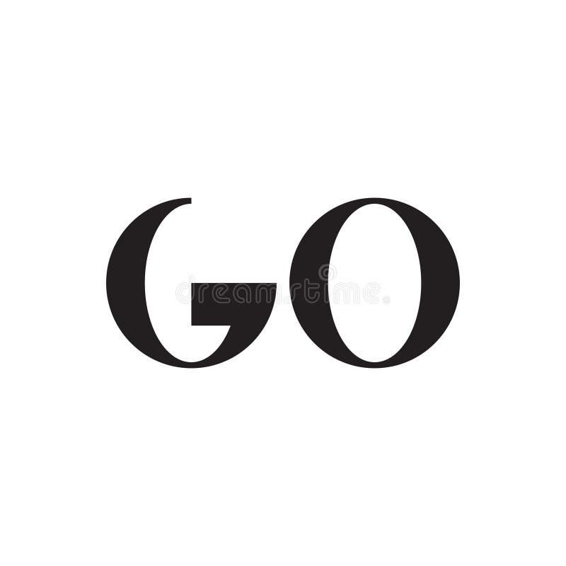 Ir Icono Del Logotipo Del Vector De Letra Inicial Ilustración del ...