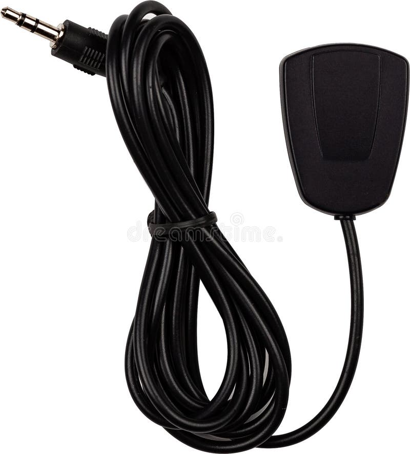 IR Receiver for Remote Control Isolated on White Stock Photo - Image of ...