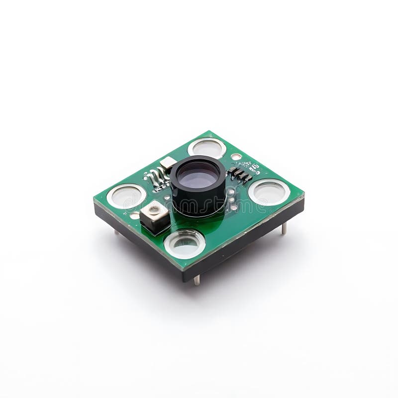 IR Sensor Isolated on a White Background Stock Illustration ...