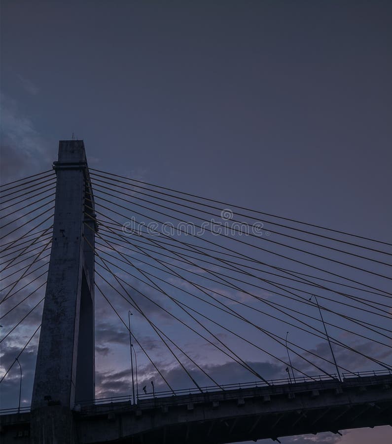 Ir. Soekarno Bridge in Manado Afternoon Indonesia Stock Image - Image ...