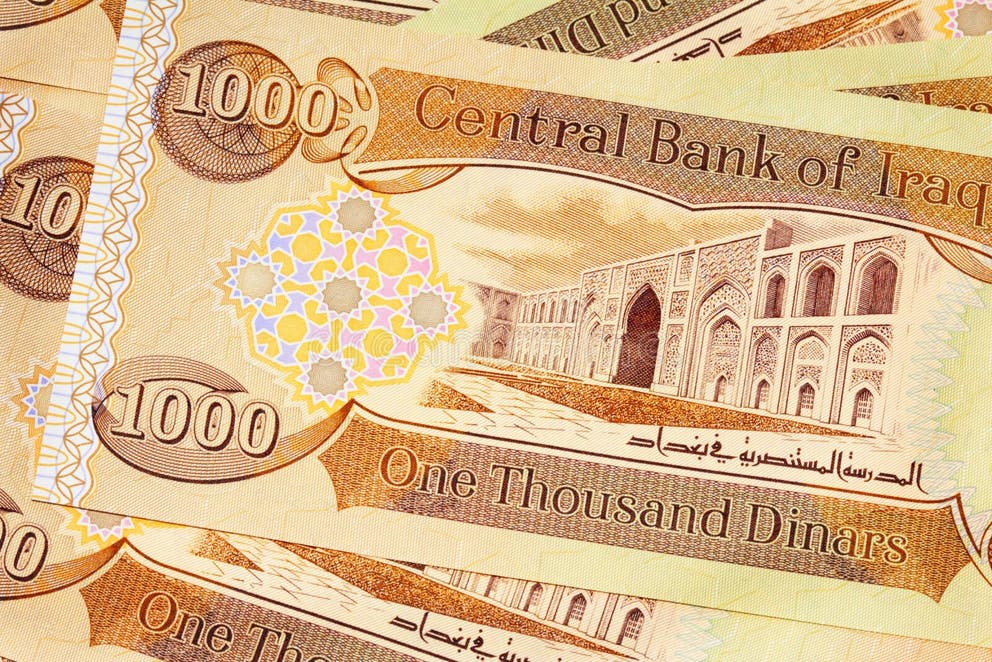 Irak De Nota's CBI Van 1000 Dinars Stock Foto - Image of bankwezen ...