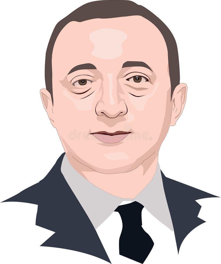 Irakli Garibashvili Portrait Vector Editorial Image - Illustration of ...