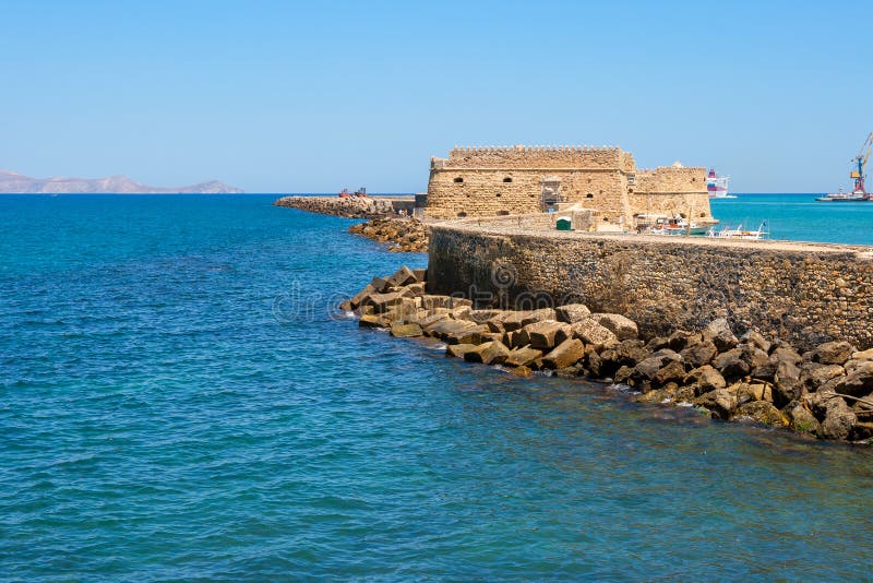 Festung Heraklion. Kreta, Griechenland Stockfoto - Bild von fort, insel ...