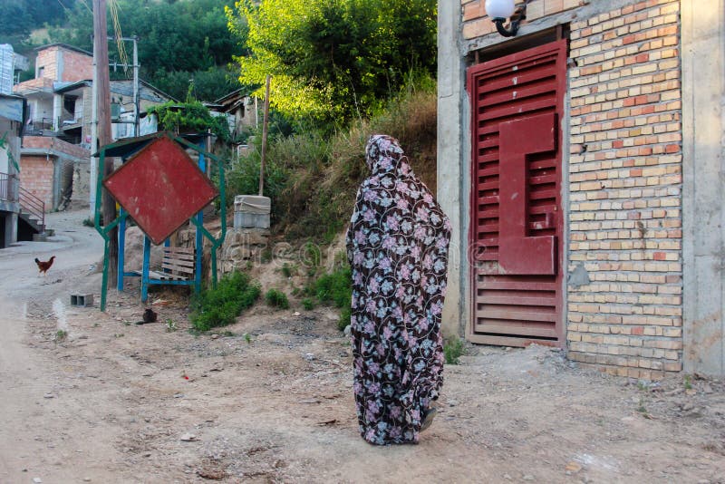 Mazandaran, Iran - 19 July 2017: Iranian Woman with Traditional ...
