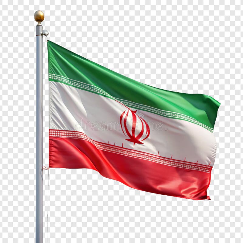 Iran Flag Transparent Background Stock Illustration - Illustration of ...