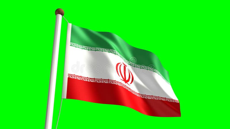 Iran flag waving animation stock footage. Video of independence - 260155820