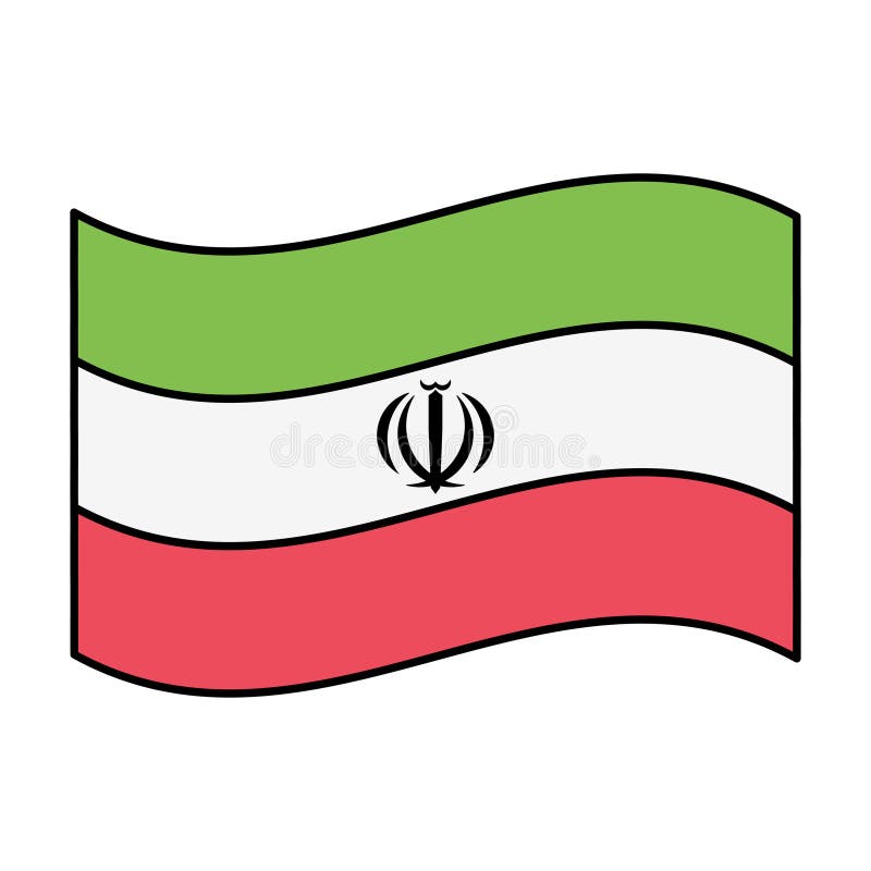 Iran Flag Vector Icon Element Illustration Stock Vector - Illustration ...