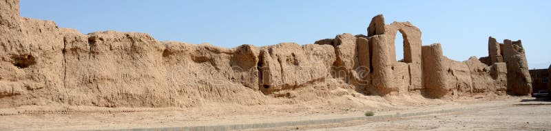 Mud fort, Nushabad,, Iran stock photo. Image of asian - 131755740