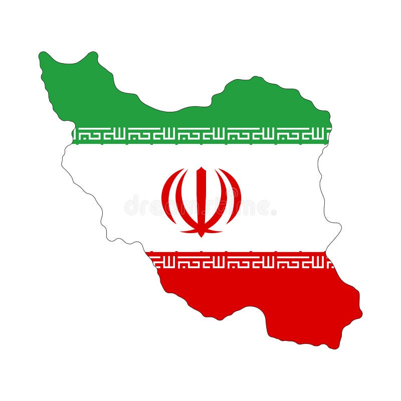 Iran map flag stock vector. Illustration of area, flag - 187547571