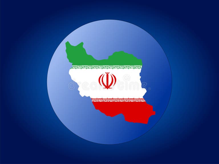 Iran map flag sphere stock vector. Illustration of flag - 2658180