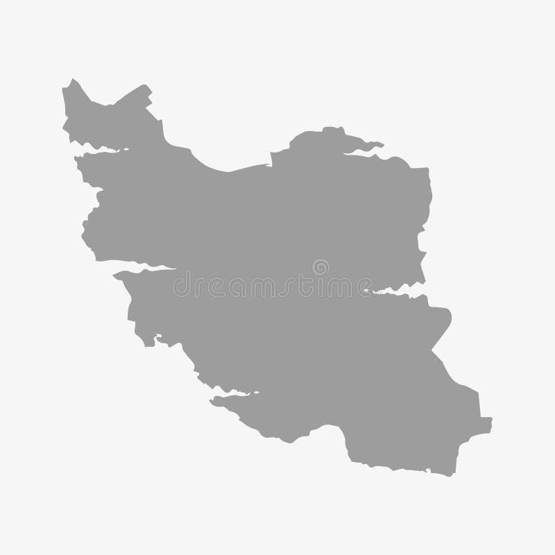 Iran Map Gray White Background Stock Illustrations – 165 Iran Map Gray ...
