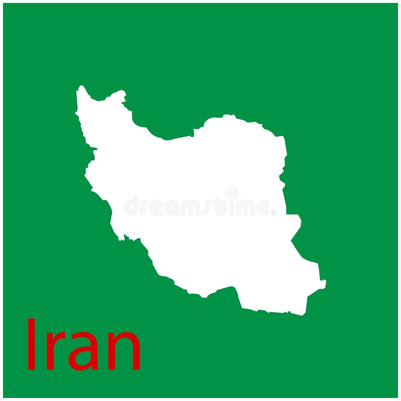 Iran map icon vector stock illustration. Illustration of contour ...