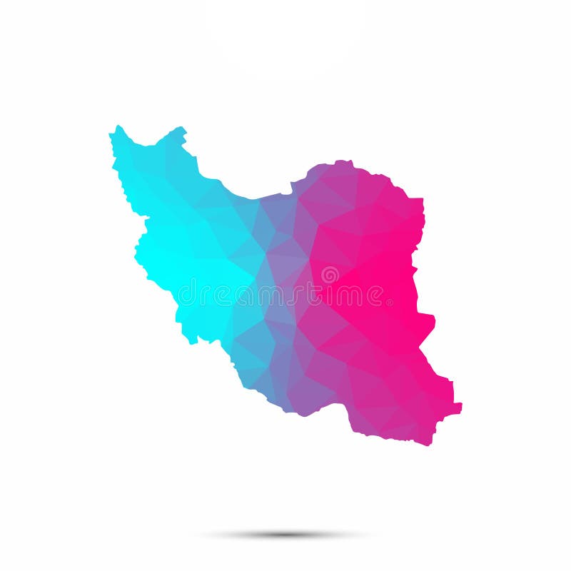 Iran Map Triangle Low Poly Geometric Polygonal Abstract Style. Stock ... Iran Map Triangle Low Poly Geometric Polygonal Abstract Style. Stock ...