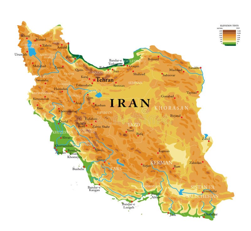 Ahvaz City Islamic Republic of Iran, Persia, Khuzestan Province Map ...