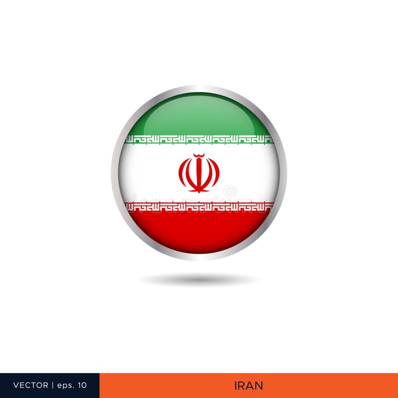 Iran Round Flag stock vector. Illustration of design - 238312095