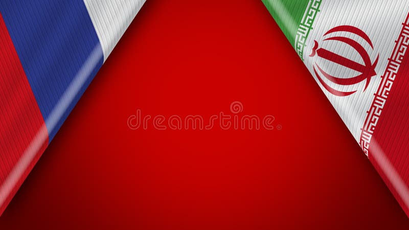 Iran and Russia Flags â€“ 3D Illustrations Stock Illustration ...