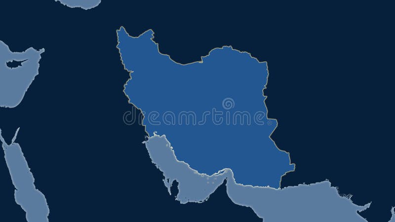 Iran - solid. Composition stock illustration. Illustration of azimuthal ...