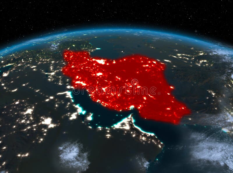 Iran Red Space Night Stock Illustrations – 109 Iran Red Space Night ...