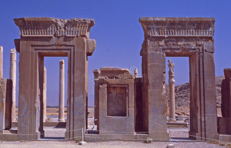 Iran: Takht-E-Jamshid Monument in Persepolis Stock Image - Image of ...