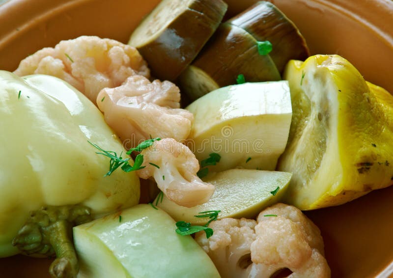 Iranian, Afghan Pickled Vegetables Stock Photo - Image of central ...