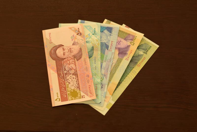 Iranian Banknotes, 5000 Rials, 10000 Rials, 20000 Rials, 50000 Rials ...