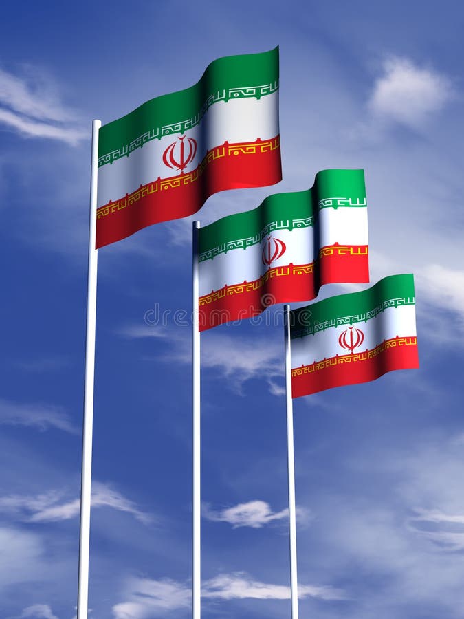 Iranian flag stock illustration. Illustration of colours - 4767912