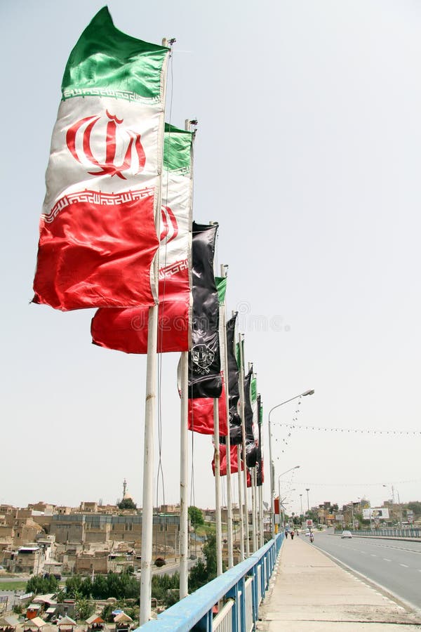 Iranian flags stock image. Image of building, iran, flag - 31931877
