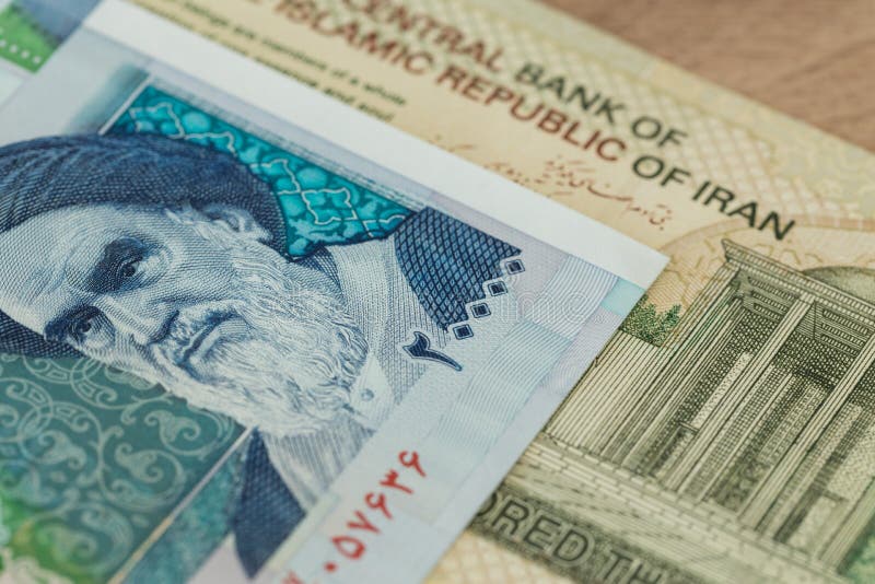 Iranian Money, Rials, Various Paper Banknotes Stock Image - Image of ...