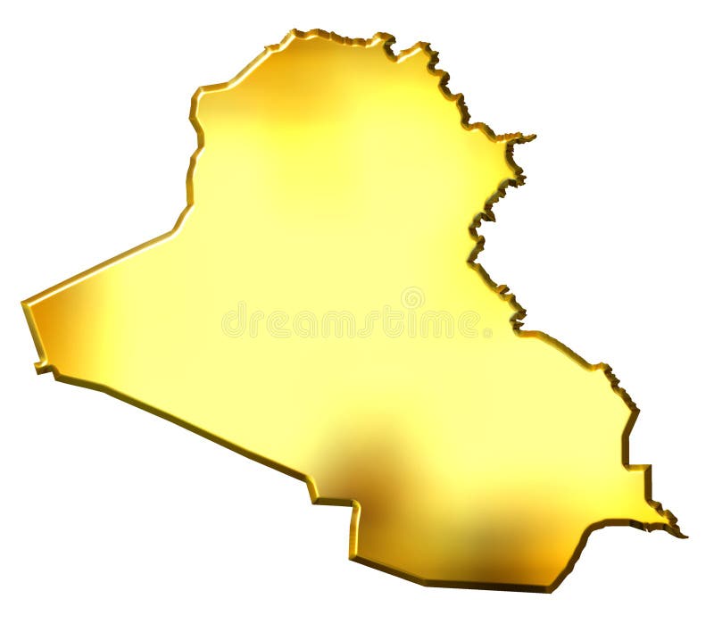 1+ 3d golden map iraq Free Stock Photos - StockFreeImages