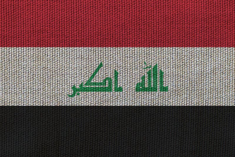 Iraq Flag on the Background Texture. Concept for Designer Solutions ...