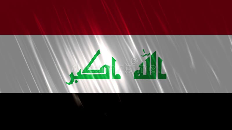 Iraq Flag Video Animation with Seamless Loop Stock Footage - Video of ...