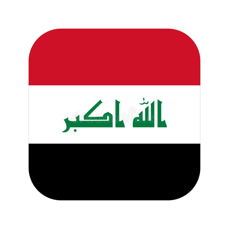 Iraq Flag Simple Illustration for Independence Day or Election Stock ...