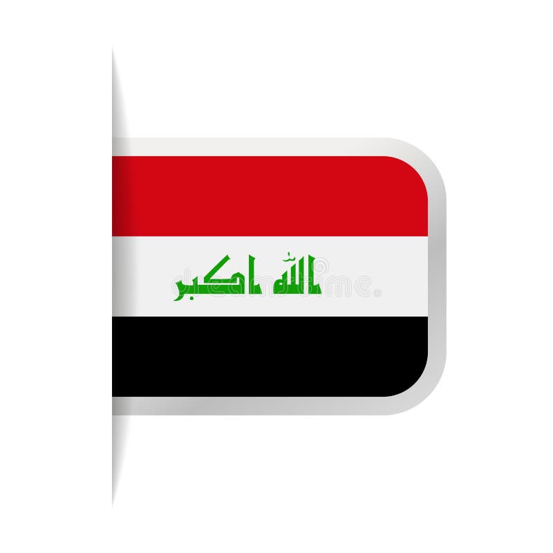 Iraq Flag Vector Bookmark Icon Stock Illustration - Illustration of ...