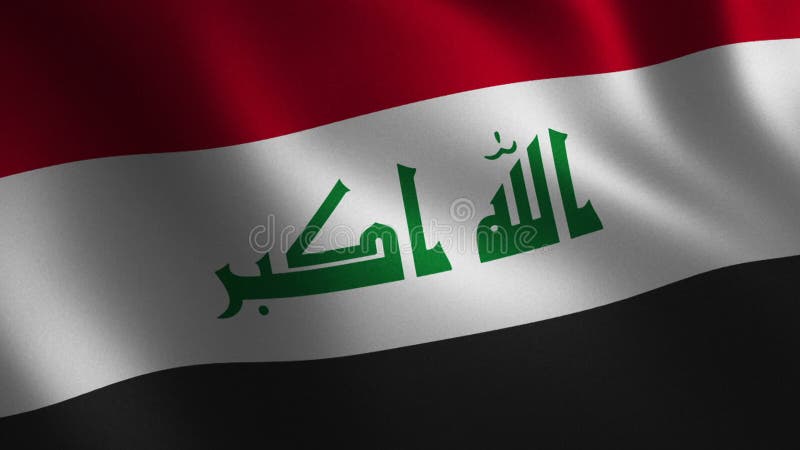 Iraq Flag Waving. Abstract Background Stock Video - Video of patriotism ...