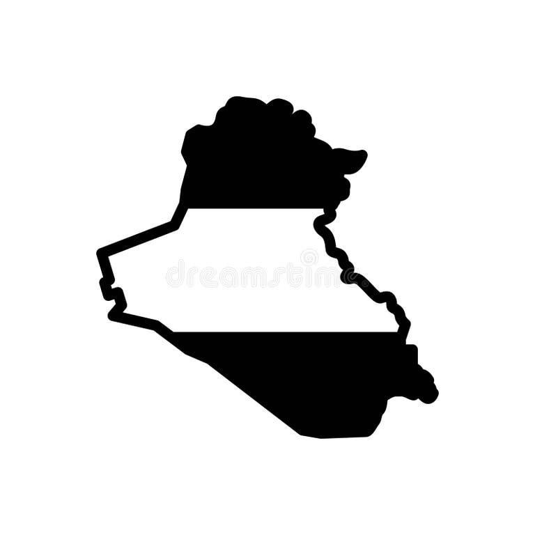 Black Solid Icon for Iraq, Baghdad and Stock Vector - Illustration of ...