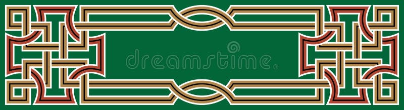 Iraq Interlaced Frame stock vector. Illustration of arabesque - 68361729