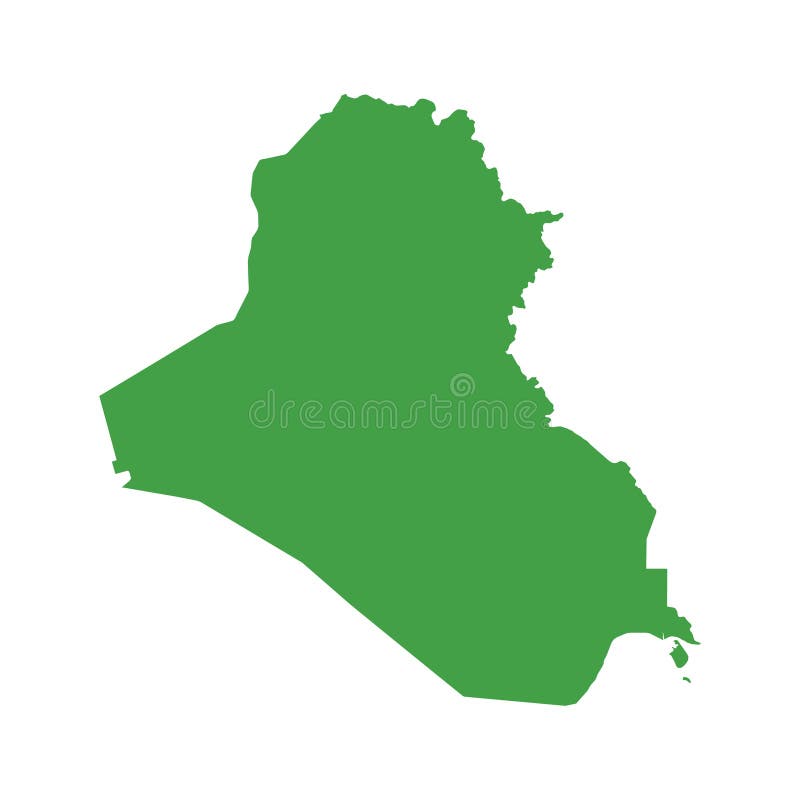 Iraq Map Boundary stock vector. Illustration of state - 390366230