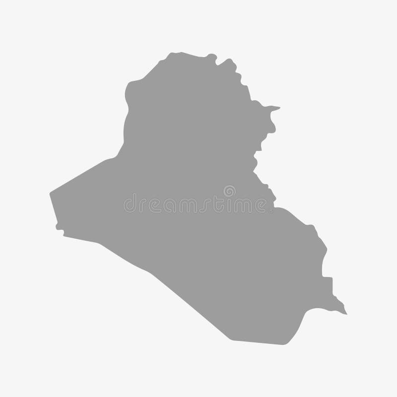 Iraq Map Gray White Background Stock Illustrations – 125 Iraq Map Gray ...