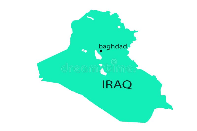 Iraq on the Map Great Realistic Sphere Asia Stock Illustration ...