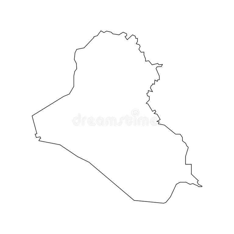 Iraq map icon stock illustration. Illustration of world - 349415443