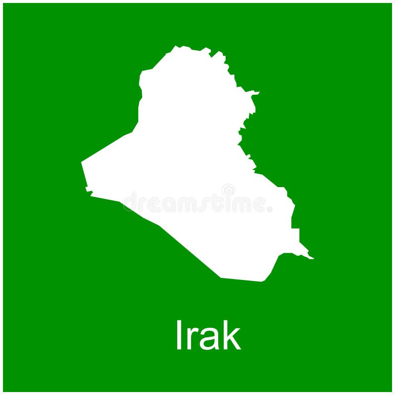 Iraq map icon stock illustration. Illustration of cartography - 349415451