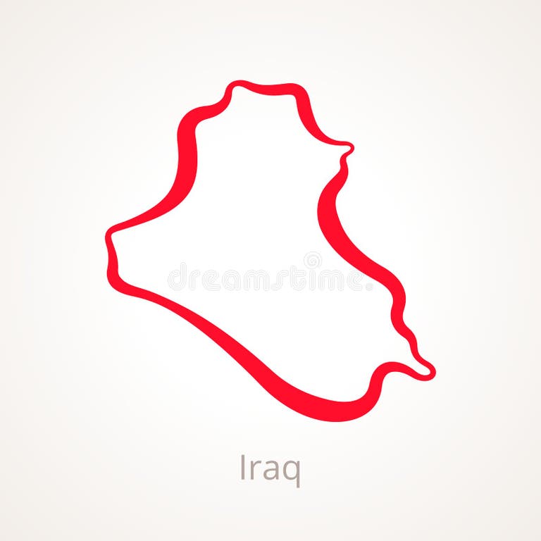 Iraq Map Line Stock Illustrations – 810 Iraq Map Line Stock ...