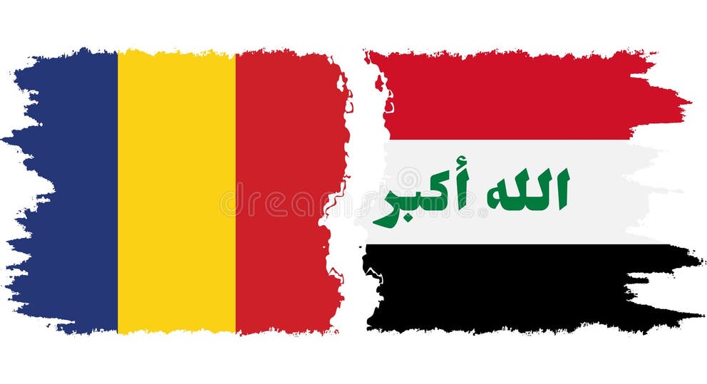 Iraq and Romania Grunge Flags Connection Vector Stock Illustration ...