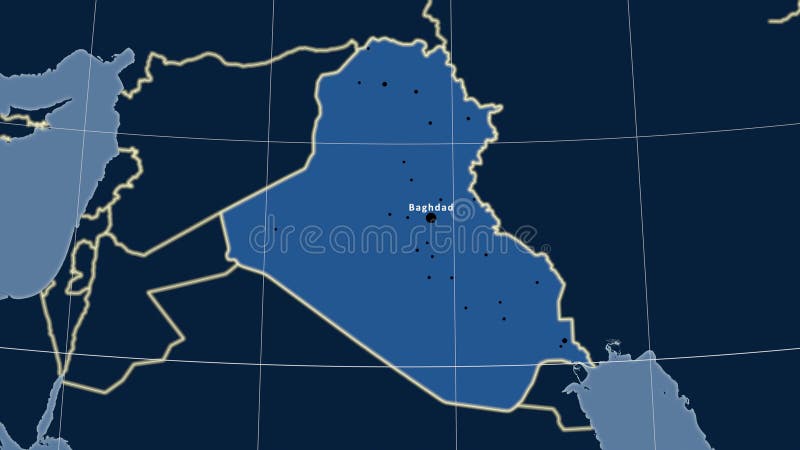 Iraq - Solid. Composition, Borders Stock Illustration - Illustration of ...