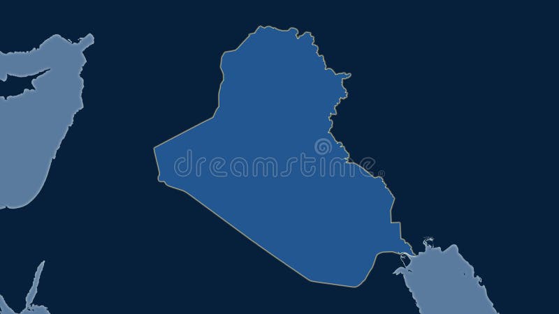 Iraq - solid. Composition stock illustration. Illustration of elevation ...